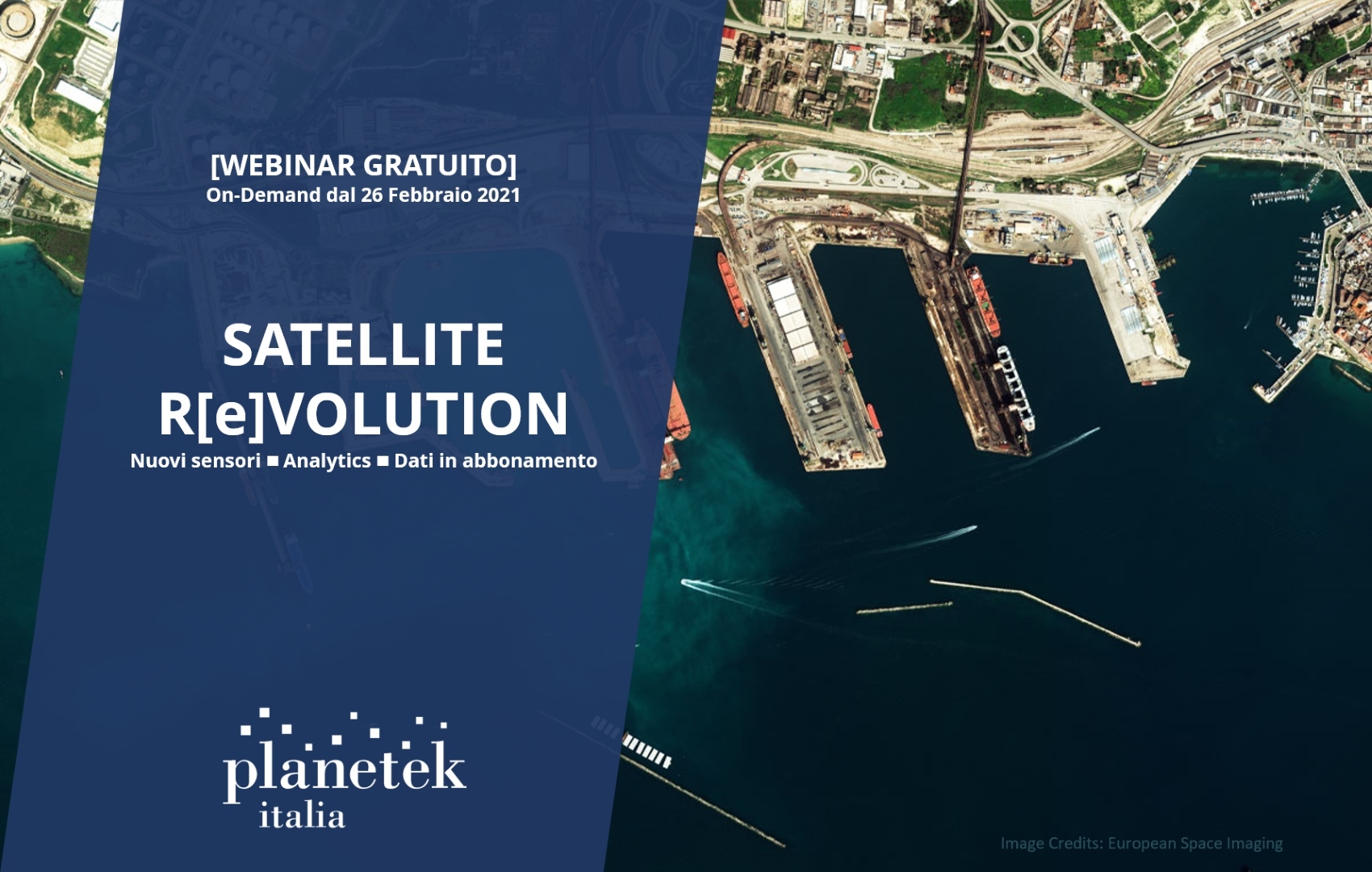 Satellite r[e]volution: nuovi sensori, analytics e dati in abbonamento ...